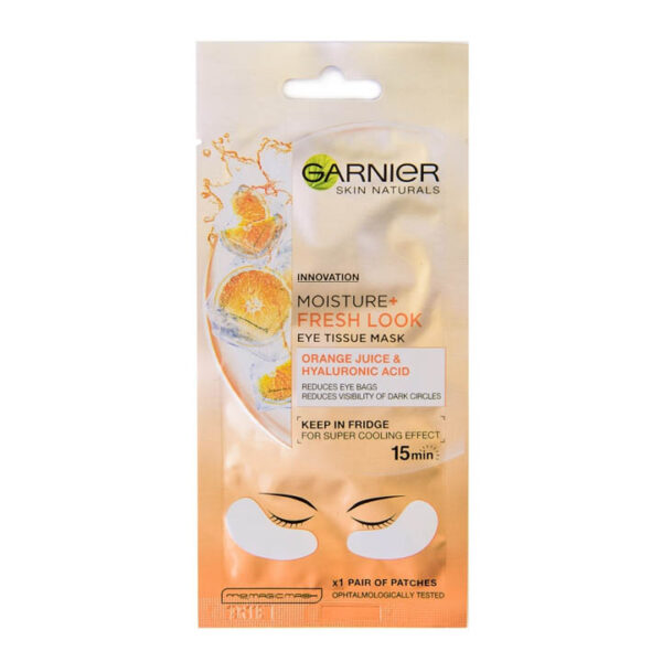 Garnier Skin Naturals Eye Tissue maska za oči za izravnjavanje borica oko očiju