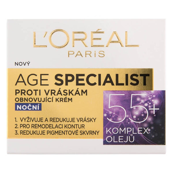 L’Oreal Paris Age Specialist Anti-wrinkle 55+ noćna krema protiv bora 50 ml