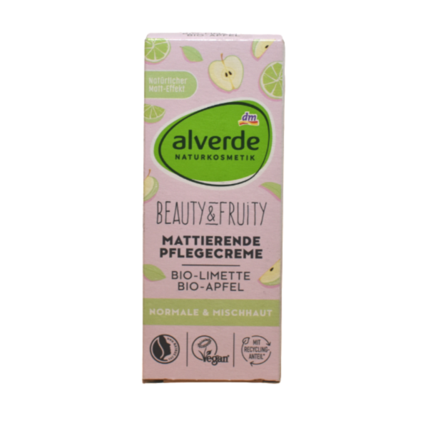 Alverde Beauty&Fruity matirajuća krema za lice 50ml