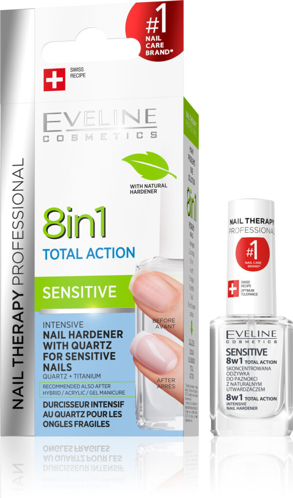 Eveline Total Action 8in1 SENSITIVE zaštitni lak za nokte