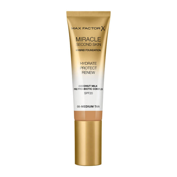 Max factor puder miracle second skin 08 medium tan