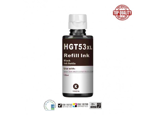 Boja GT53XL Crna (135ml) za HP Ink Tank 115, 310, 315,