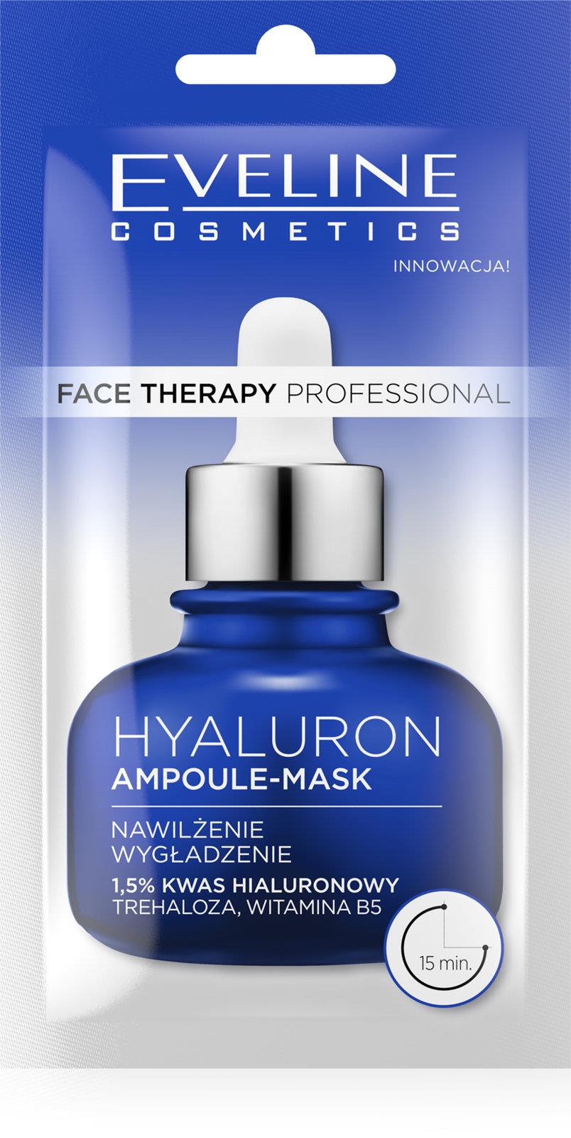 EVELINE - FACE THERAPY - HYALURON AMPOULE-MASK 8ml