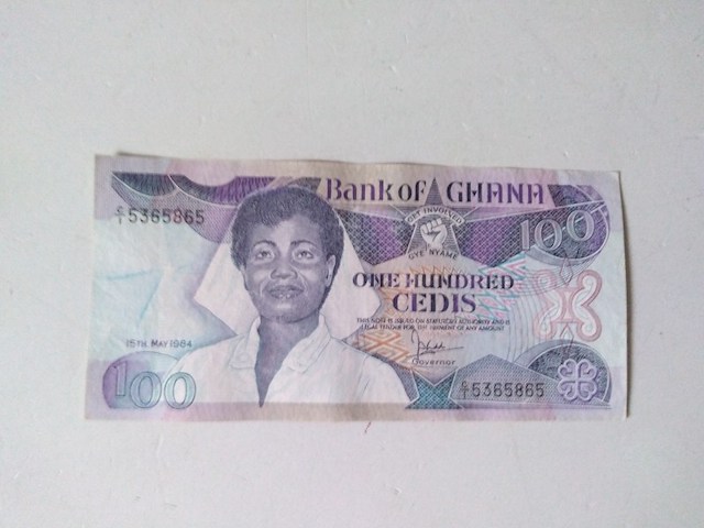 100 Cedis  Gana  1984.