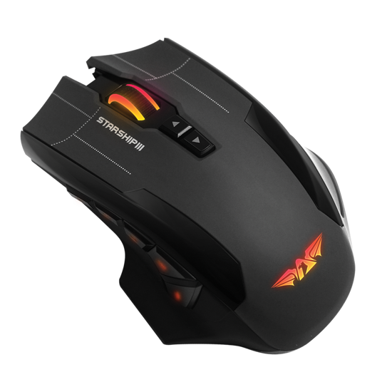 ARMAGGEDDON Starship III RGB NRO-5 Laser USB Gaming Mouse