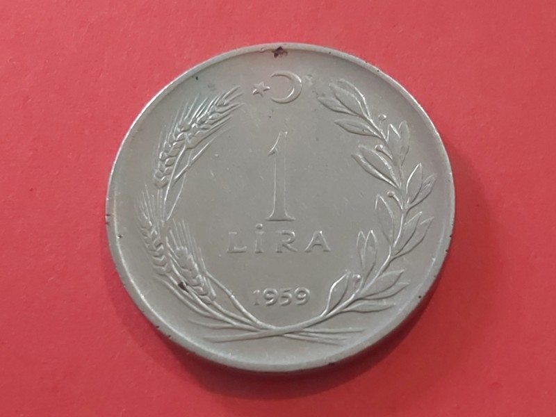 Turska - 1 lira 1959 god