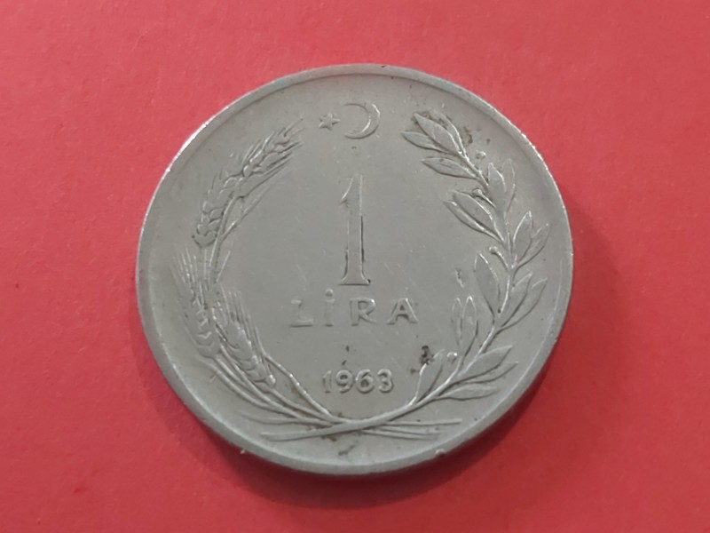 Turska - 1 lira 1963 god