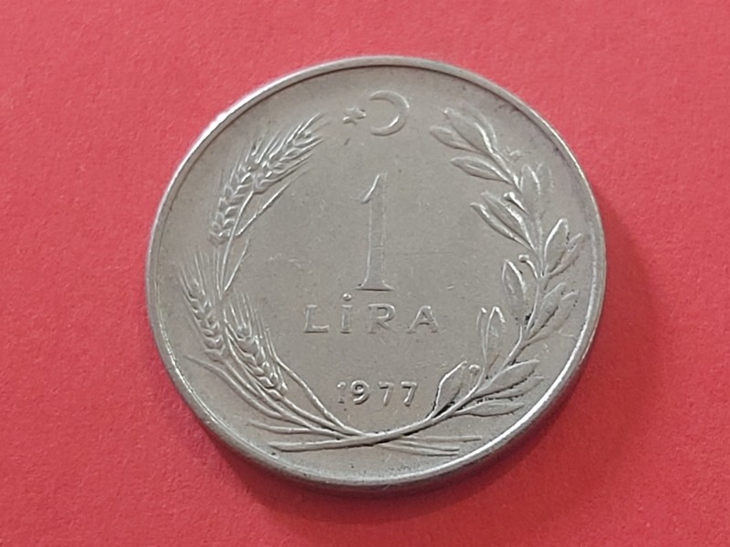 Turska - 1 lira 1977 god