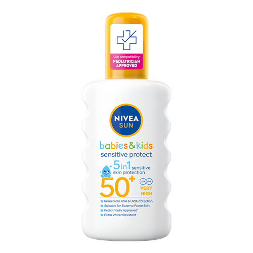 NIVEA SUN protect & sensitive sprej za decu SPF 50+ 200 ml