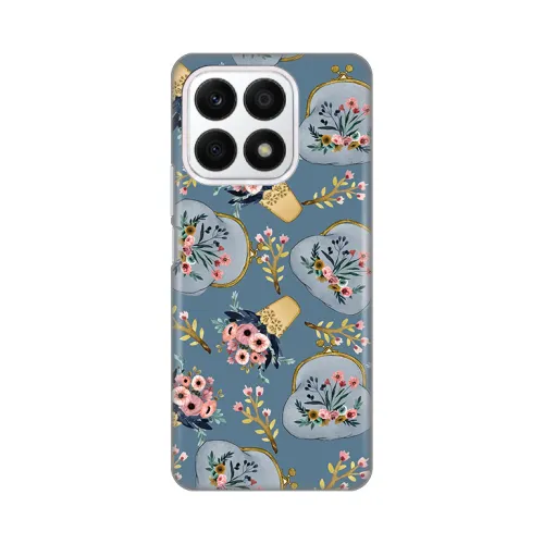 Silikonska futrola - maska print za Huawei Honor X8a Retro Blue