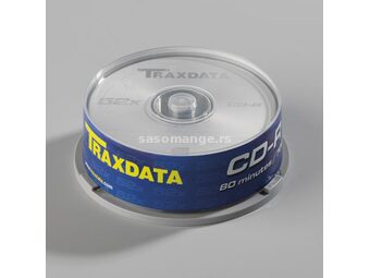 TRAXDATA CD-R 80 MIN. SILVER 52X BRAND CAKE 25