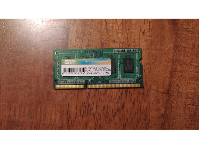 Ram memorija DDR3 SP 4GB , 1600Mhz , PC3L , low voltage