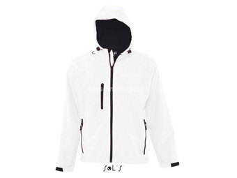 Sols Muška Softshell jakna sa kapuljačom Replay White veličina S 46602