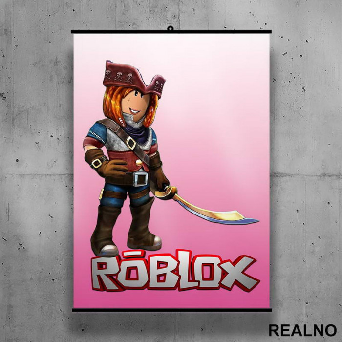 EZEBEL - THE PIRATE QUEEN - ROBLOX - POSTER SA NOSAČEM