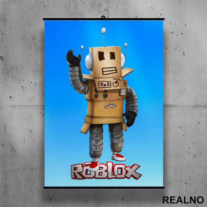 MR ROBOT - WAVING - ROBLOX - POSTER SA NOSAČEM