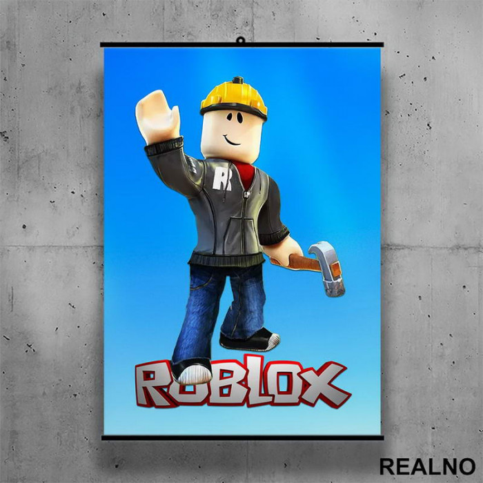 THE REPAIR MAN - WAVING - ROBLOX - POSTER SA NOSAČEM