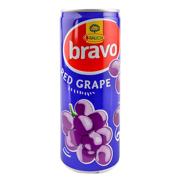 Bravo sok grožđe 0,25l lim Rauch
