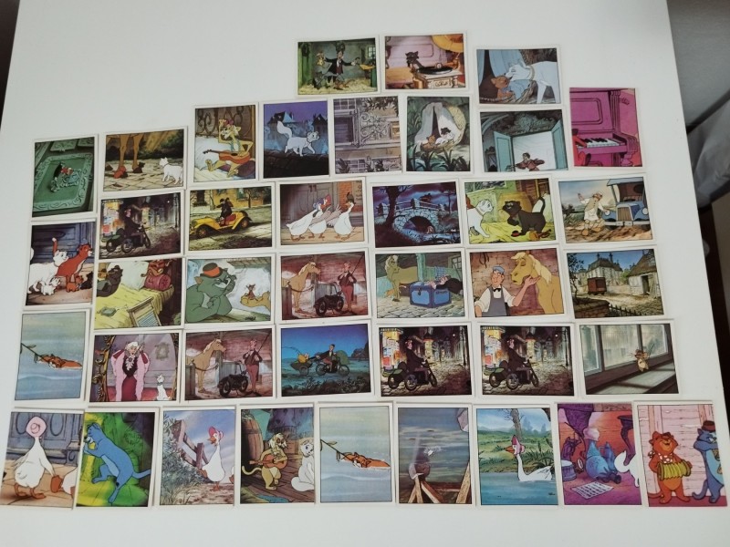 The Aristocats Panini 40 zivih slicica 1980s