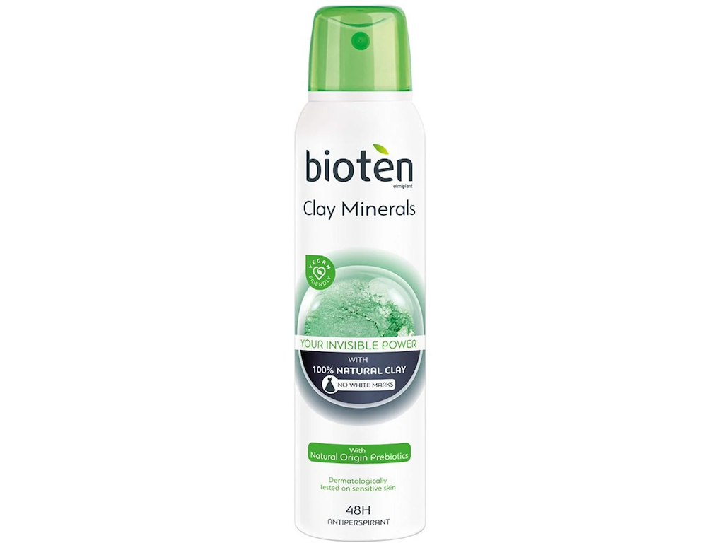 Bioten Dezodorans antiperspirant glina bez tragova 150ml