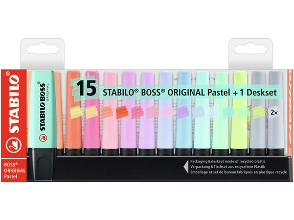 Stabilo Signir stoni set Boss Pastel 1/15