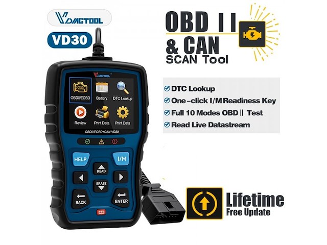 VDIAGTOOL VD30 OBD2, OBDII EOBD Auto Dijagnostika