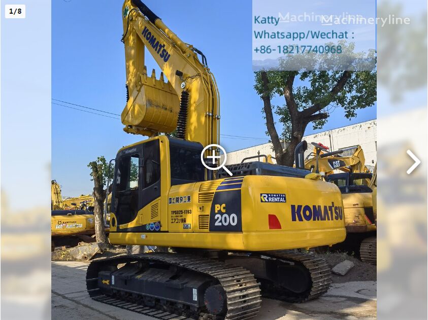 Komatsu PC200-8 bager guseničar