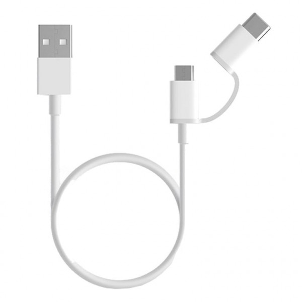 Mi 2-in-1 USB Cable Micro USB to Type C (100cm)