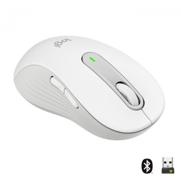 Logitech M650 L Wireless Mouse Off-White, Left