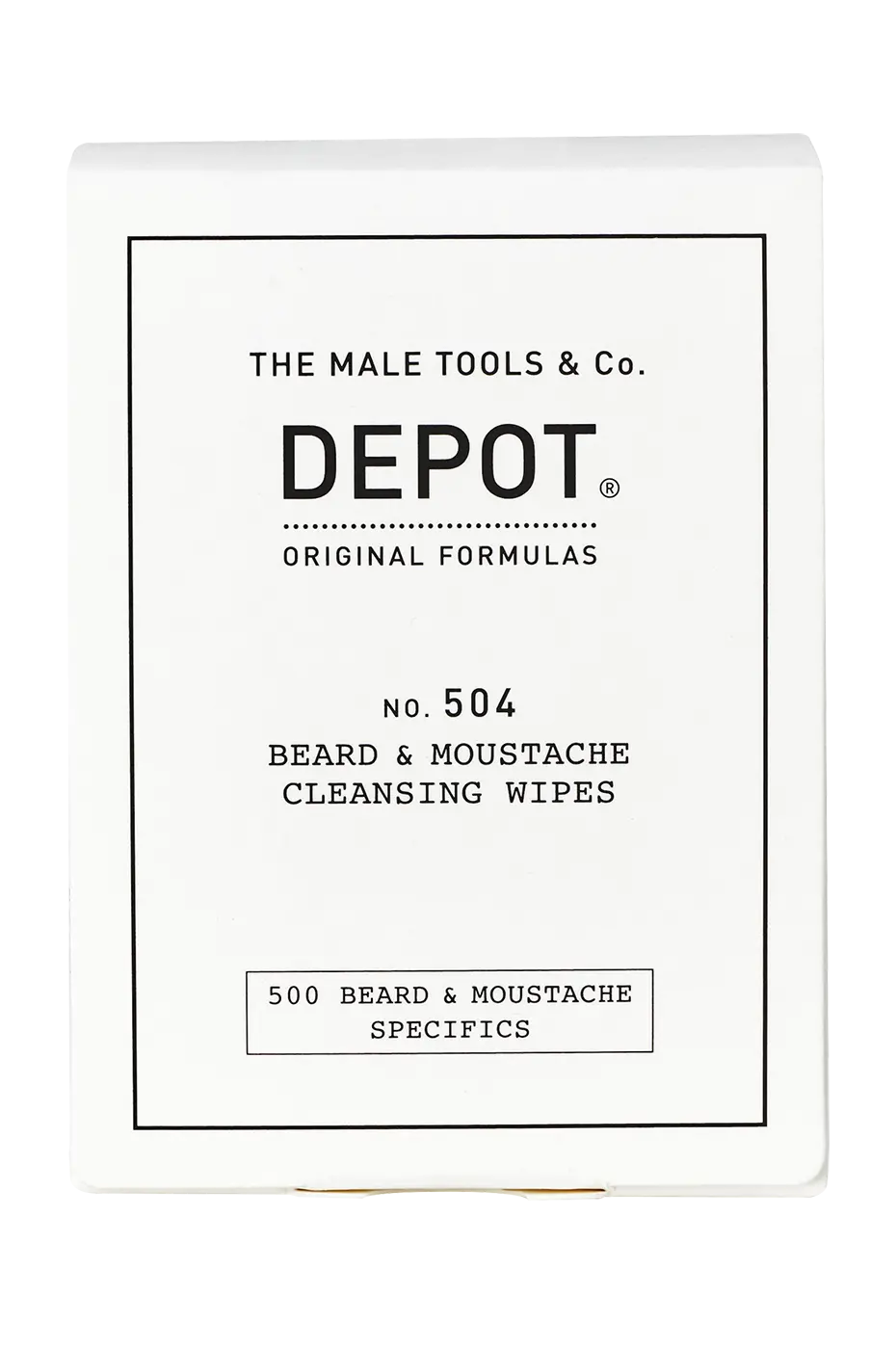 NO.504 DEPOT – Beard&Moustache Cleansing Wipes Box 12pcs