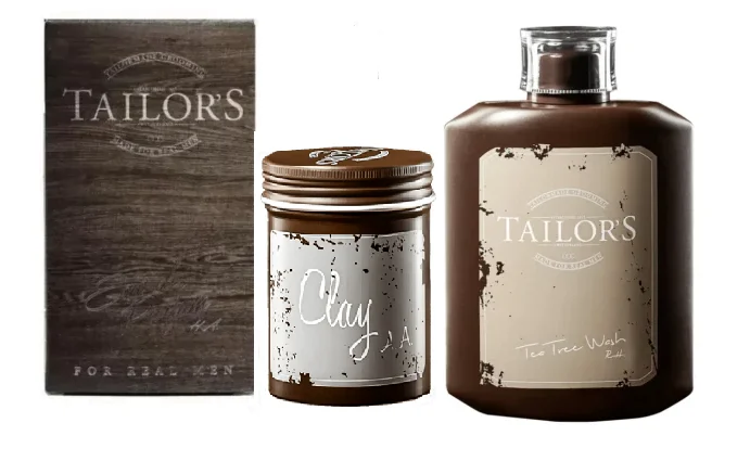 Tailors set od 3 proizvoda – Muški parfem, šampon i clay za kosu