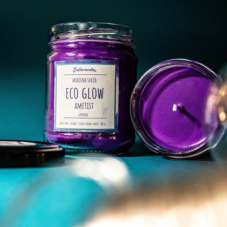 Eco Glow – Ametist – mirisna sveća