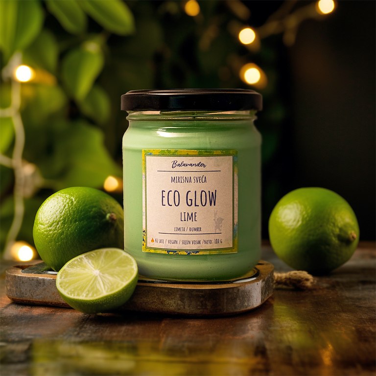 Eco Glow – Lime – mirisna sveća