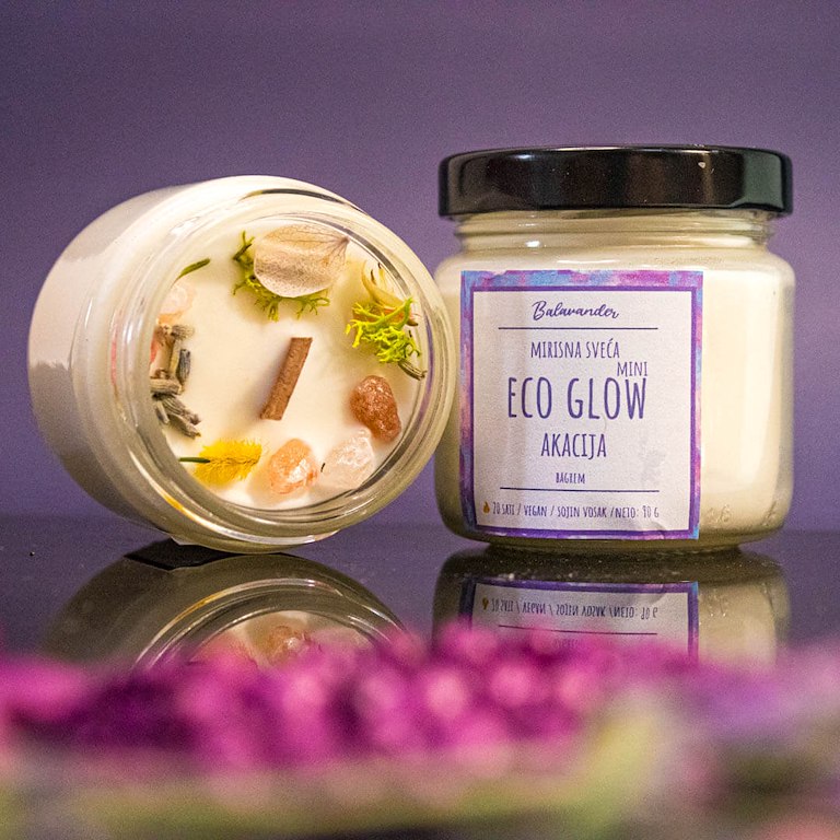 Mini Eco Glow – Akacija – mirisna sveća