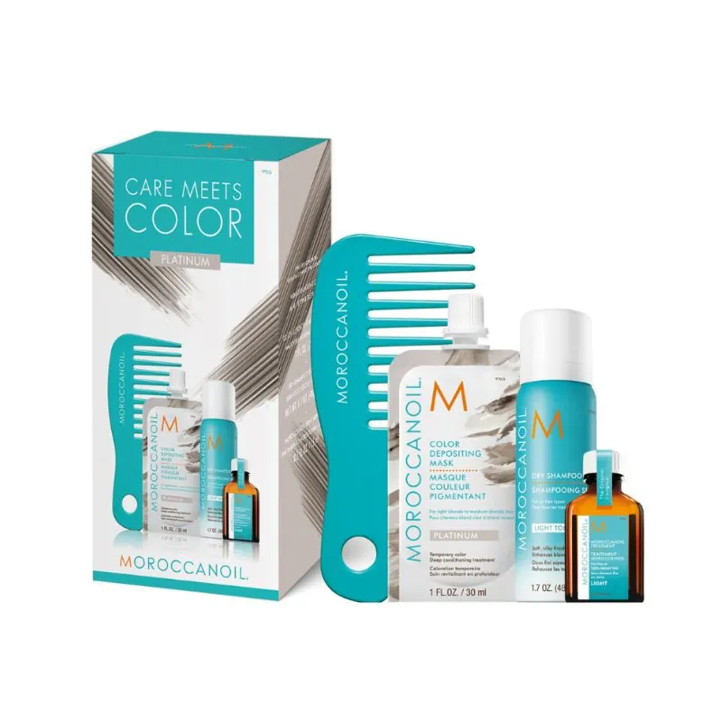 Moroccanoil Care Meets Color set platinum