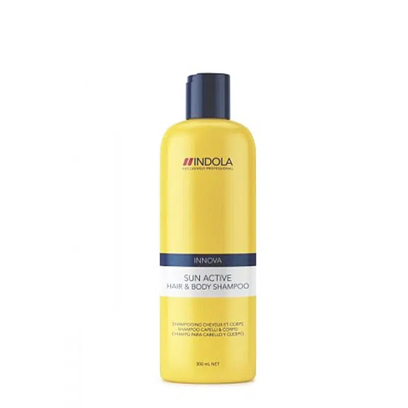 Indola – Sun Active Hair & Body Shampoo – 300ml