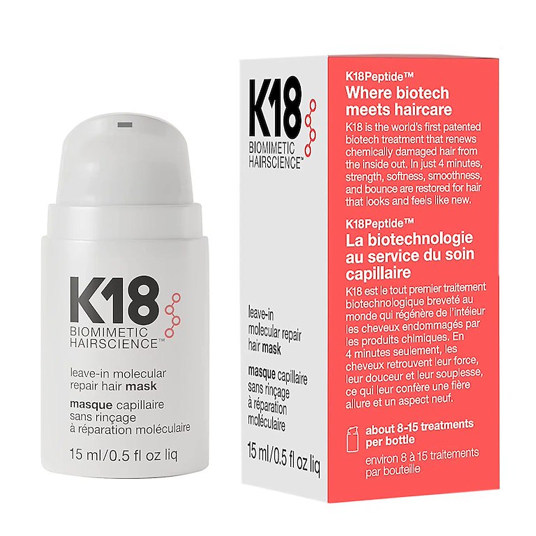 K 18 Biometric Hairscience – Leave-In Molecular Repair Mask -15ml