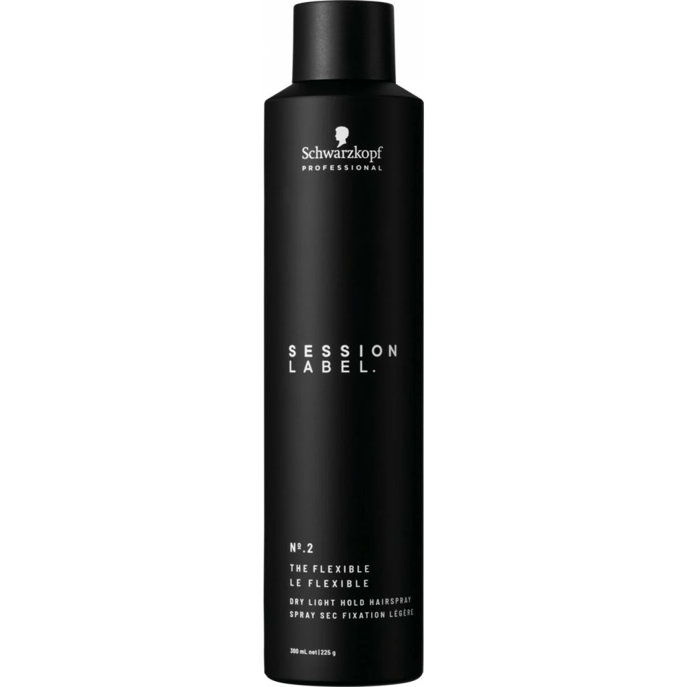 Schwarzkopf – Session Label No.2 The Flexible Dry Light Hold Hairspray – 300ml