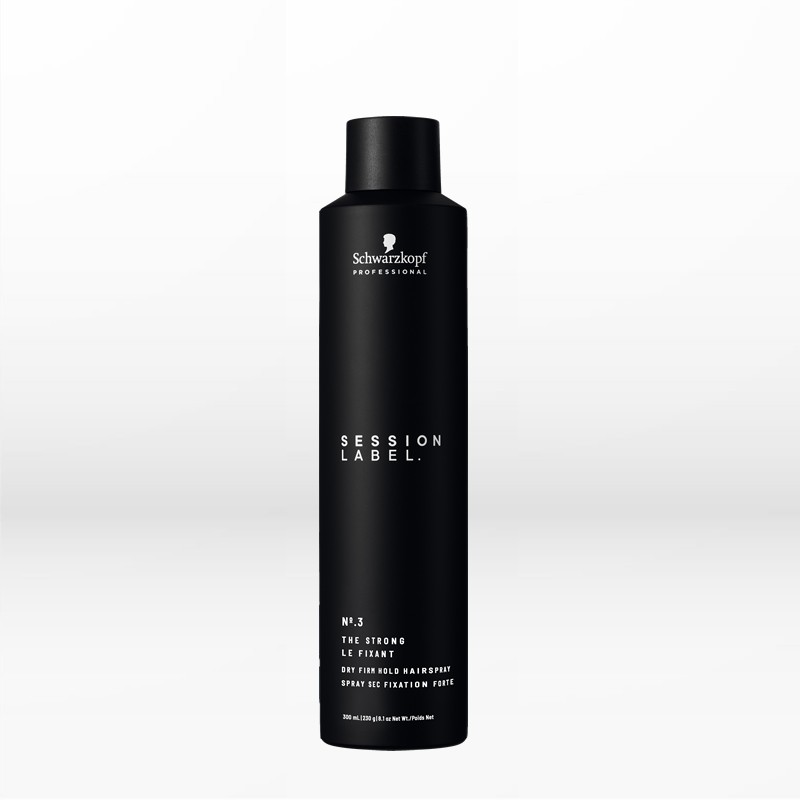 Schwarzkopf – Session Label No.3 The Strong Dry Firm Hold Hairspray – 300ml