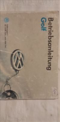 Tehnicko uputstvo za upotrebu za VW Golf 09. 1993.