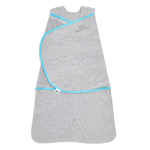 HALO SleepSack vreća za povijanje ideal temp Heather grey/Aqua - 3-6m