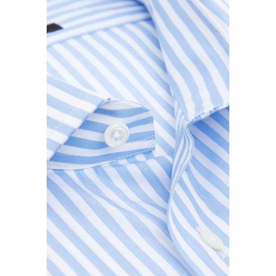 Vakko STRIPED COTTON SHIRT