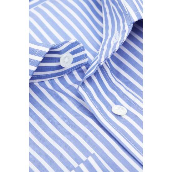 Vakko STRIPED COTTON SHIRT