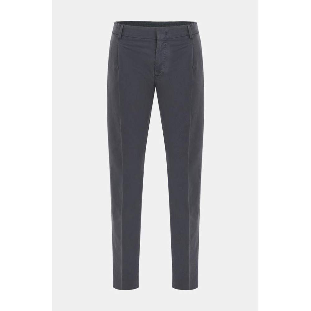 Vakko SINGLE PLEATED NAVY BLUE TROUSERS