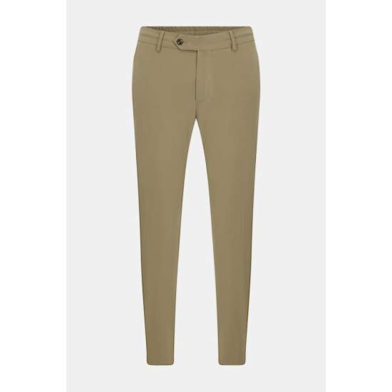 Vakko TROUSERS WITH ZIPPER BEIGE