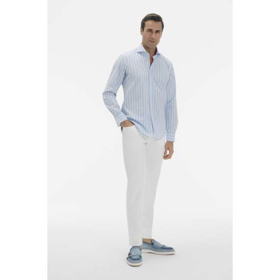 Vakko STRIPED CLASSIC SHIRT