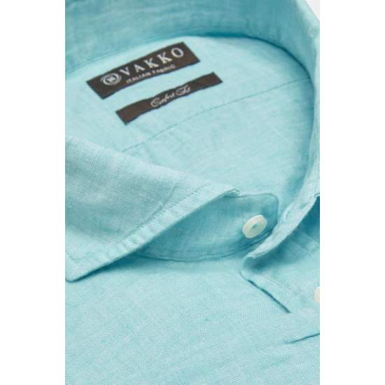 Vakko LINEN SPORTS SHIRT