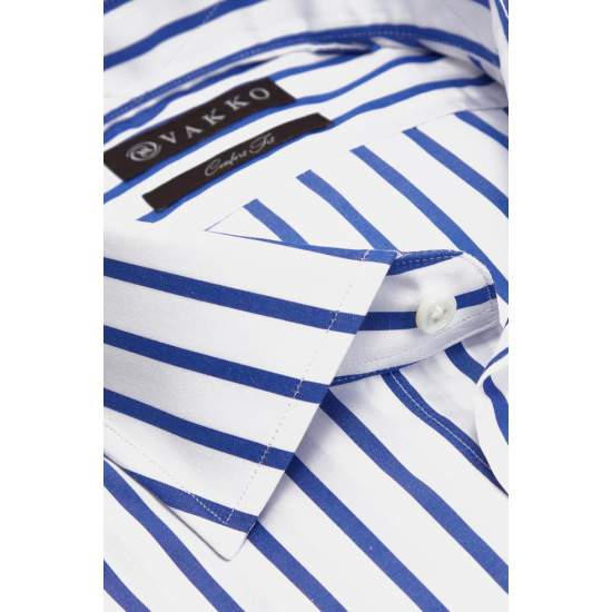 Vakko STRIPED CLASSIC SHIRT