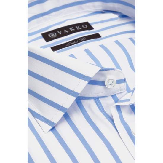 Vakko STRIPED CLASSIC SHIRT