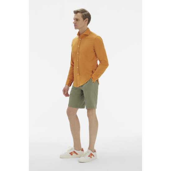 Vakko LINEN COTTON SPORTS SHIRT