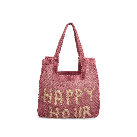 The Jacksons PINK JUTE BAG